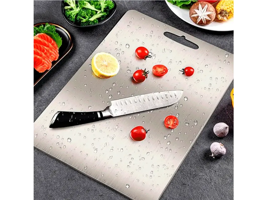 Tabla para picar de acero inoxidable – LO NECESITAS STORE