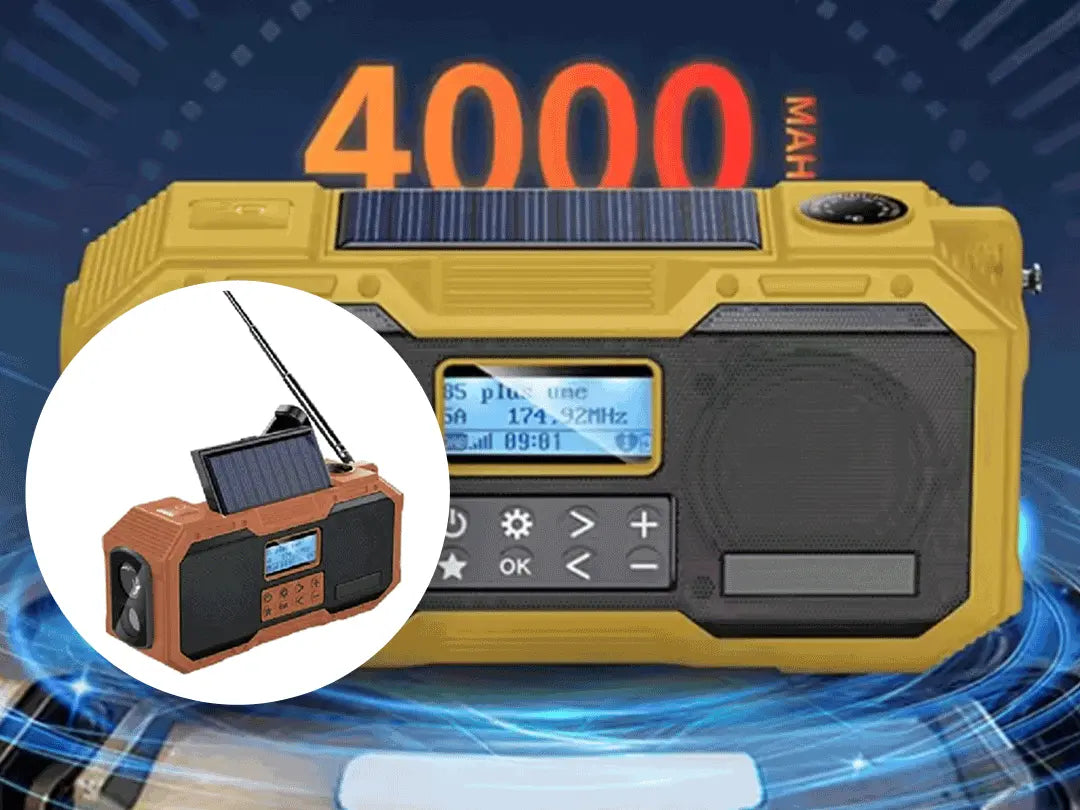 RadiantBeats® / Radio con panel solar portátil – LO NECESITAS STORE